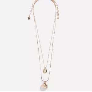 Zara | Jewelry | Zara Seashell Necklace Duo | Poshmark